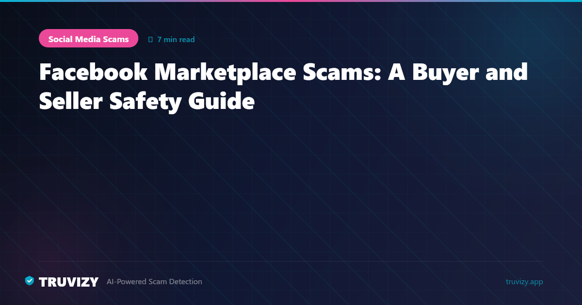 Facebook Marketplace Scams: A Buyer and Seller Safety Guide — Truvizy